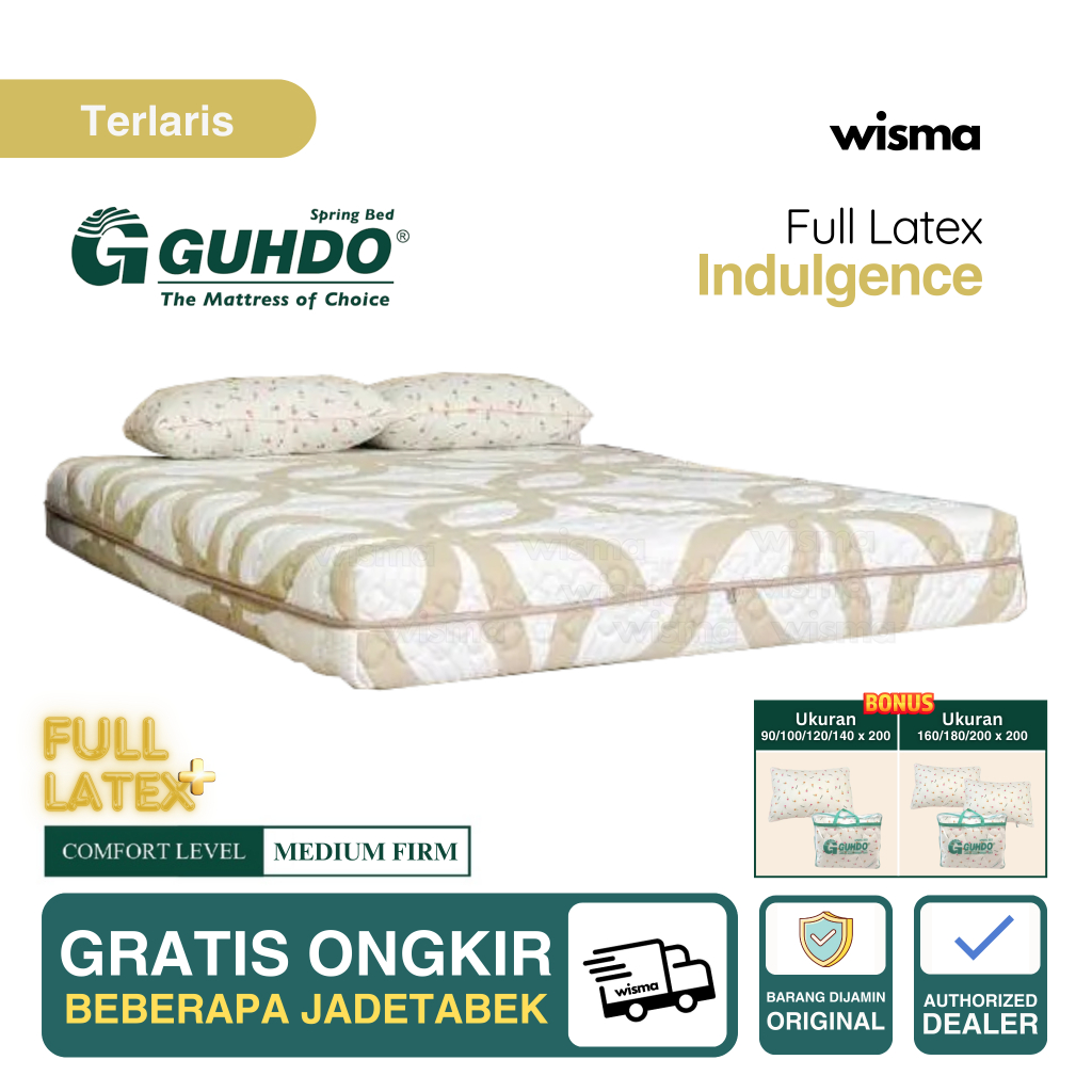 Jual Kasur Guhdo Indulgence Full Latex / Full Lateks with Zipper Medium ...