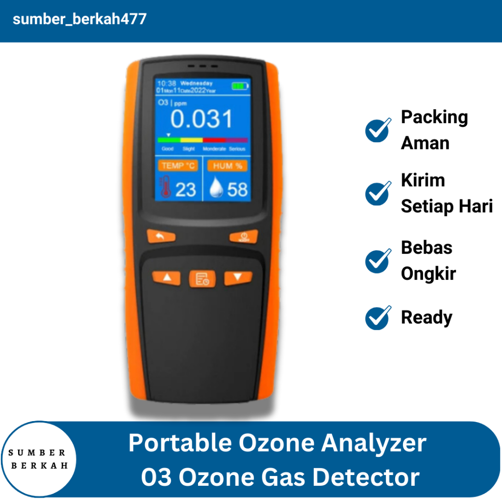 Jual Portable Ozone Analyzer O3 Ozone Gas Detector Intelligent Sensor ...