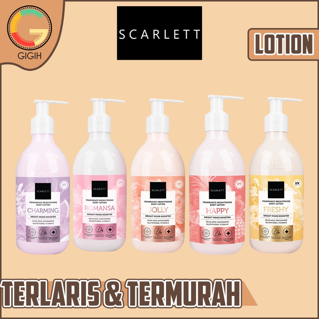 Jual SCARLETT FRAGRANCE BRIGHTENING BODY LOTION MOOD BOOSTER 300ML ...