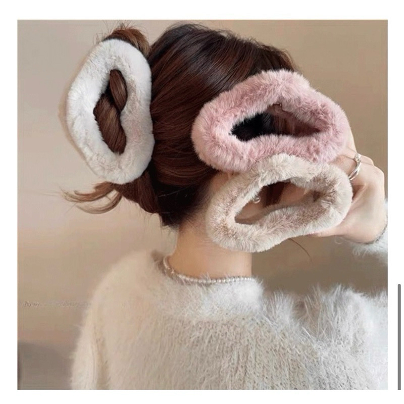 Jual Jedai Rambut Oval/ Jepit Jedai Kekinian / Jedai Rambut Bulu ...