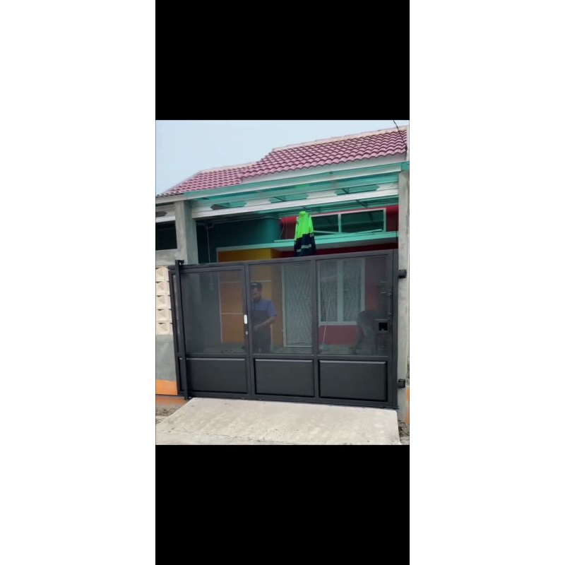 Jual pagar minimalis double sliding | Shopee Indonesia