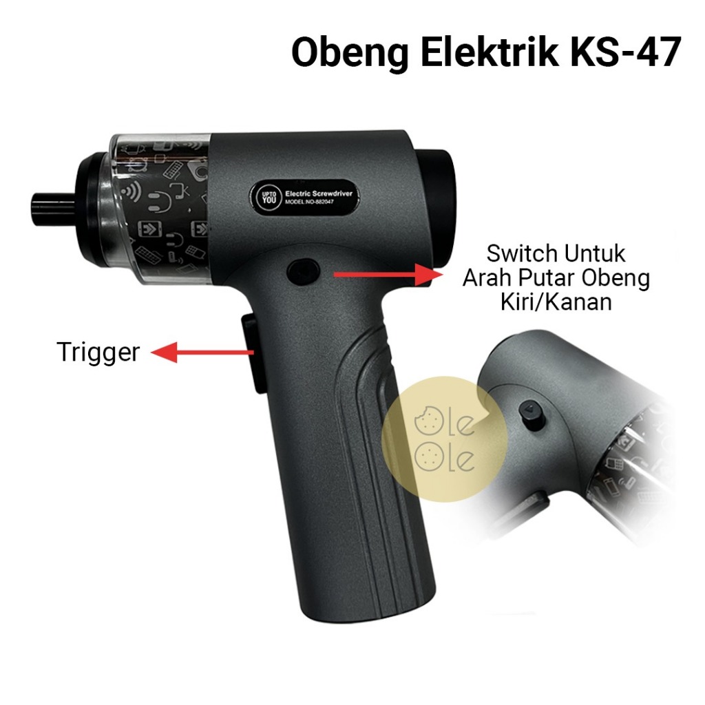 Jual Precision Electric Screwdriver - Set Obeng Elektrik KS-47 | Shopee ...