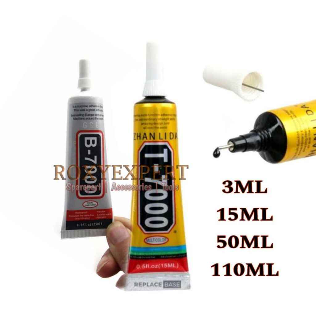Jual Lem Lcd Touchscreen Hitam Bening B7000 T7000 3Ml 15Ml 50Ml 110Ml Lem Backdoor Serbaguna ...