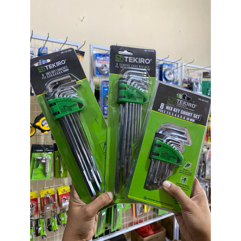 Jual KUNCI L TEKIRO HEX KEY LONG, HEX KEY SHORT, dan TAMPER TORX KEY ...