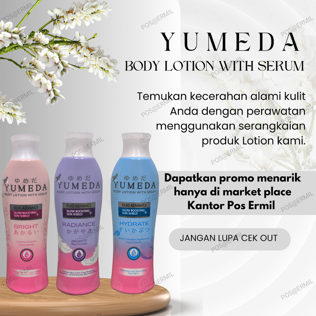 Jual YUMEDA BODY LOTION WITH SERUM BOTOL | Shopee Indonesia