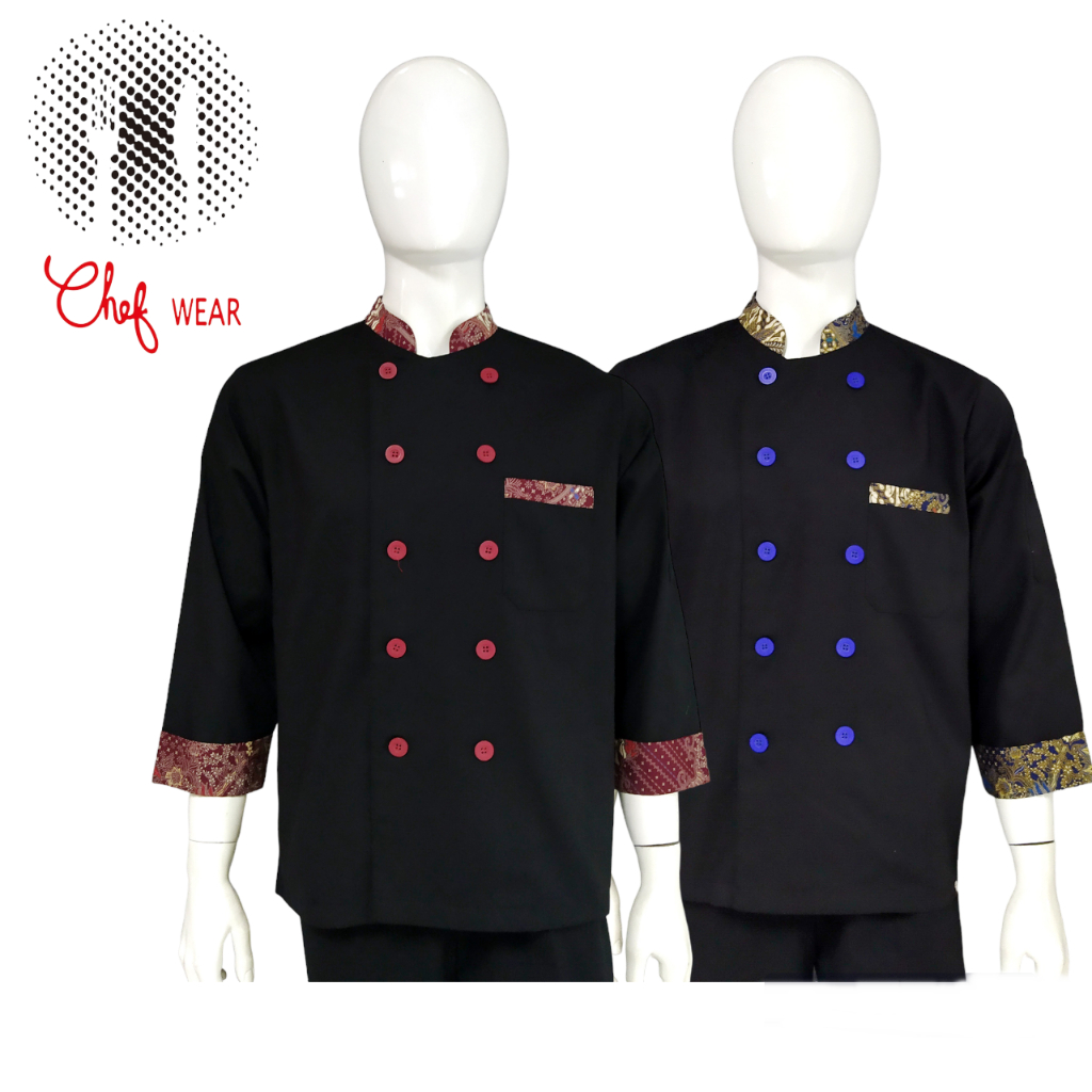 Jual Chef Wear STANLEY Baju Koki 3/4S Komb Batik Sk | Shopee Indonesia