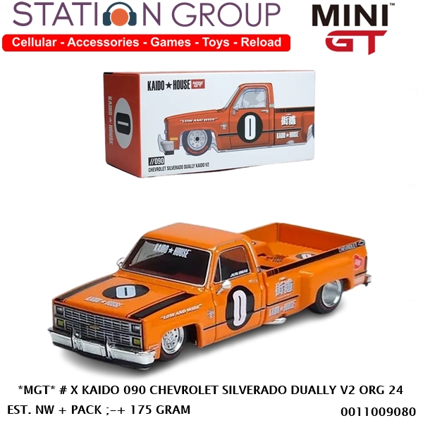 Jual MINI GT X KAIDO 090 CHEVROLET SILVERADO DUALLY V2 ORANGE 24 ...