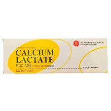 Jual CALCIUM LACTATE tab 500mg 1 strip | Shopee Indonesia