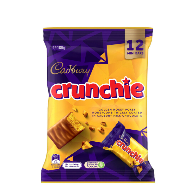 Jual Cadbury Crunchie Chocolate Sharepack 12 Pack 180g | Shopee Indonesia