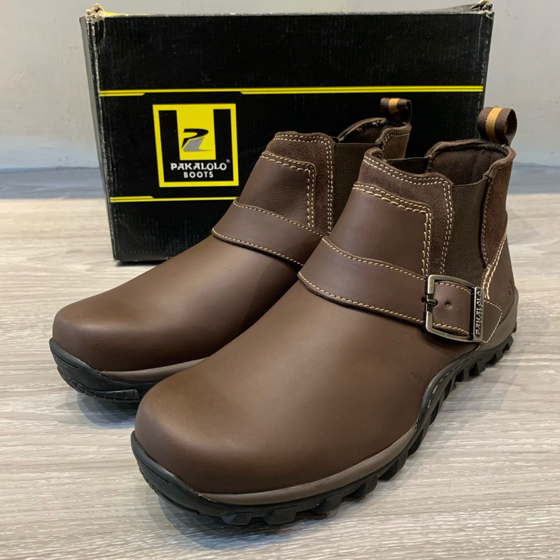 Jual Pakalolo - Sepatu Boots Kasual Pria Kulit Asli | 62995-A | Shopee ...