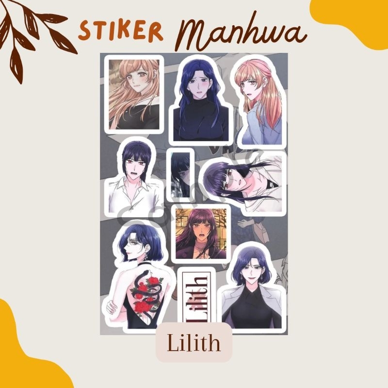 Jual Sticker Manhwa A6 Lilith Waterproof Stiker Korea murah manga ...