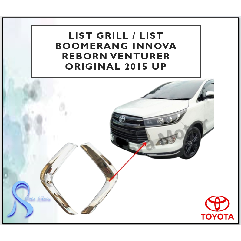 Jual List Grill Innova Reborn Venturer Original 2015 UP- List Boomerang ...