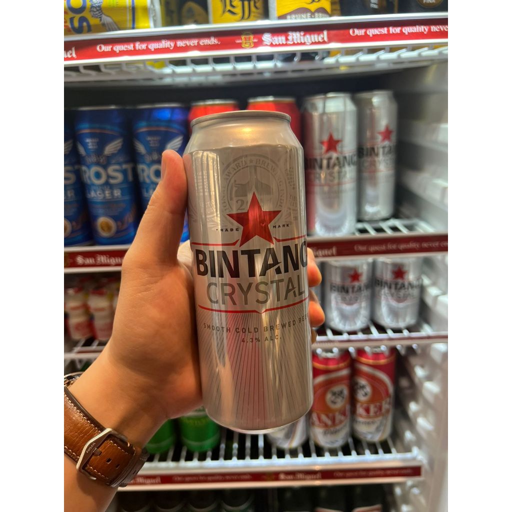 Jual BIR BINTANG CRYSTAL 500 ML CAN KALENG KECIL | Shopee Indonesia