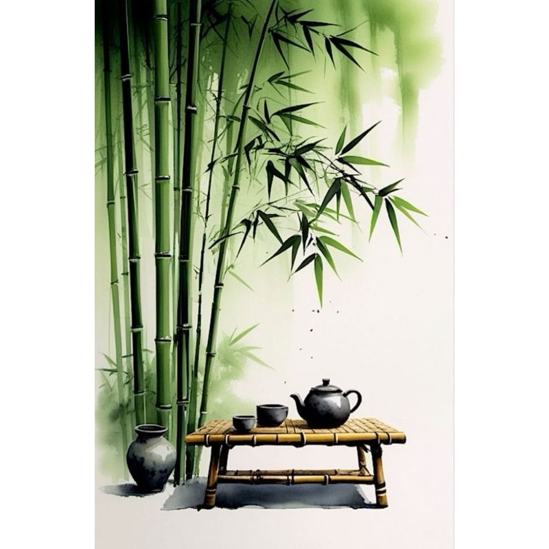 Jual poster cetak,BAMBU, Hiasan dinding berbagai ukuran | Shopee Indonesia