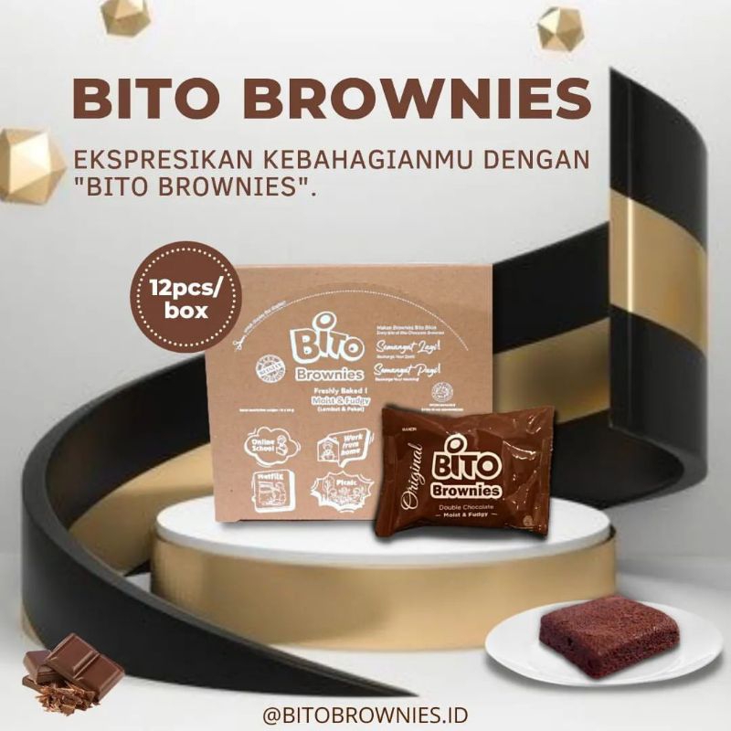 Jual Bito Brownies Isi 12 Pcs/Box ( Exp JULI 2025 ) | Shopee Indonesia