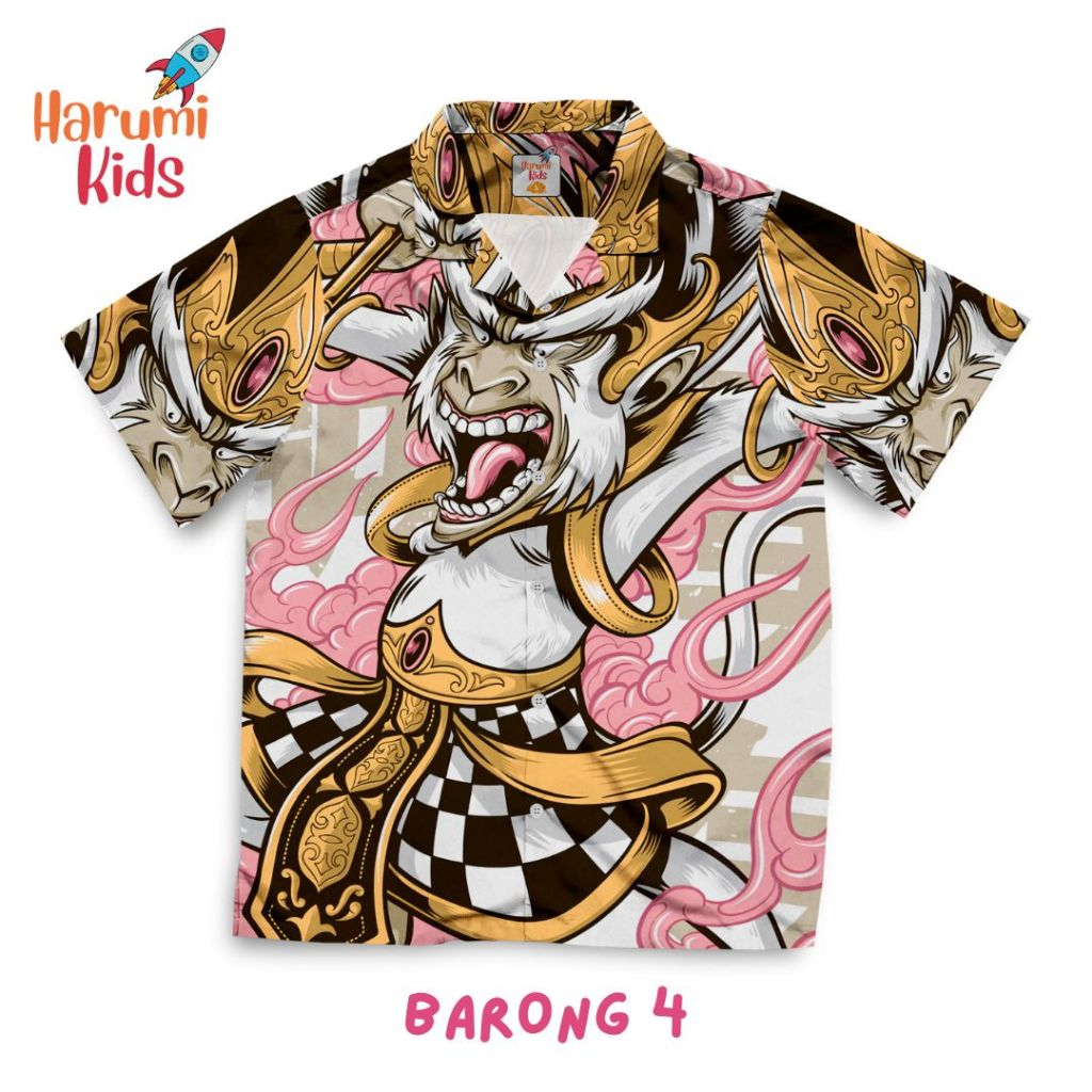 Jual Harumi kids - Kemeja Anak pattern - BARONG 4 | Shopee Indonesia