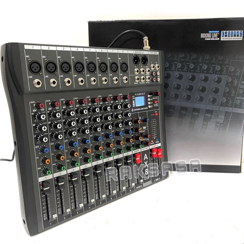 Jual Mixer Audio Alesis Microverb AX8usb 8channel Bluetooth ax8 usb ...