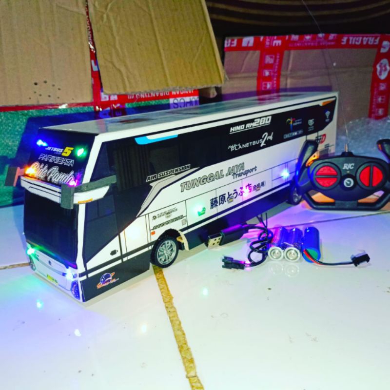Jual BUS MINIATUR REMOTE CONTROL CUSTOM | Shopee Indonesia