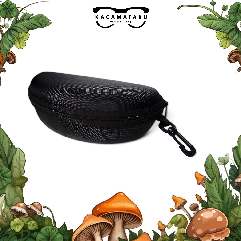 Jual Kotak Kacamata empat Kacamata Hard Case Box Resleting Kait Praktis ...