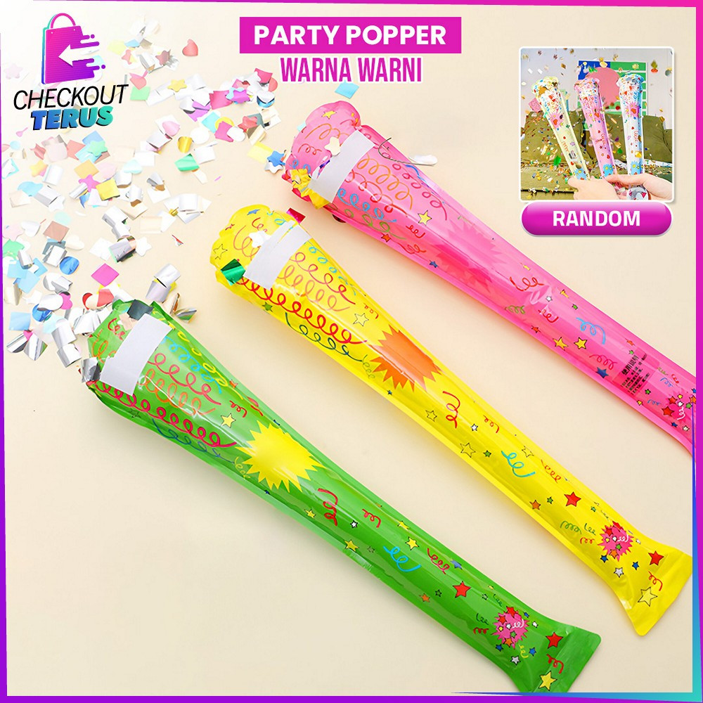 Jual CT C1066 Party Popper Kertas Warna Warni Otomatis Isi Angin ...