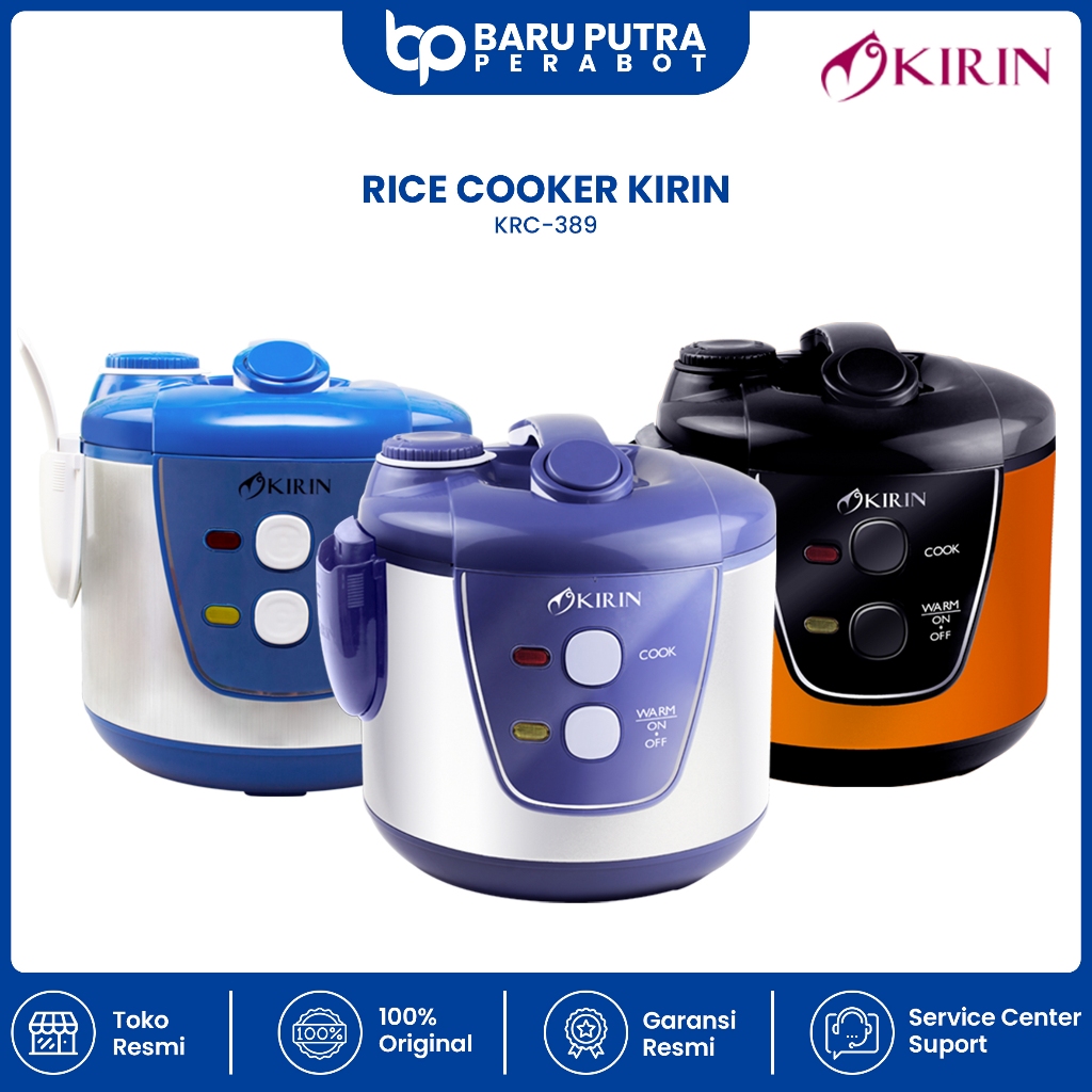 Jual RICE COOKER 2 L STAINLESS STEEL KIRIN KRC 389 - STAINLESS 304 | Shopee Indonesia
