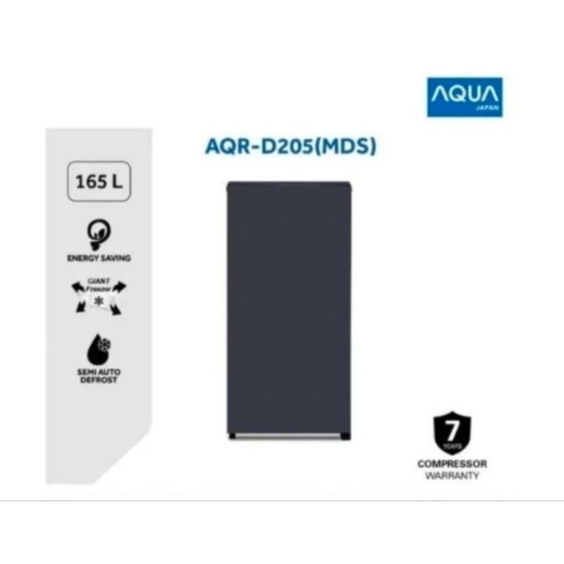 Jual Kulkas Aqua 1 Pintu AQR-D205(MDS) | Shopee Indonesia