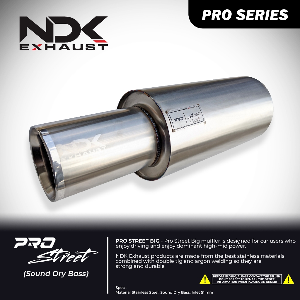 Jual NDK EXHAUST MUFFLER PRO STREET BIG KNALPOT MOBIL RACING | Shopee ...