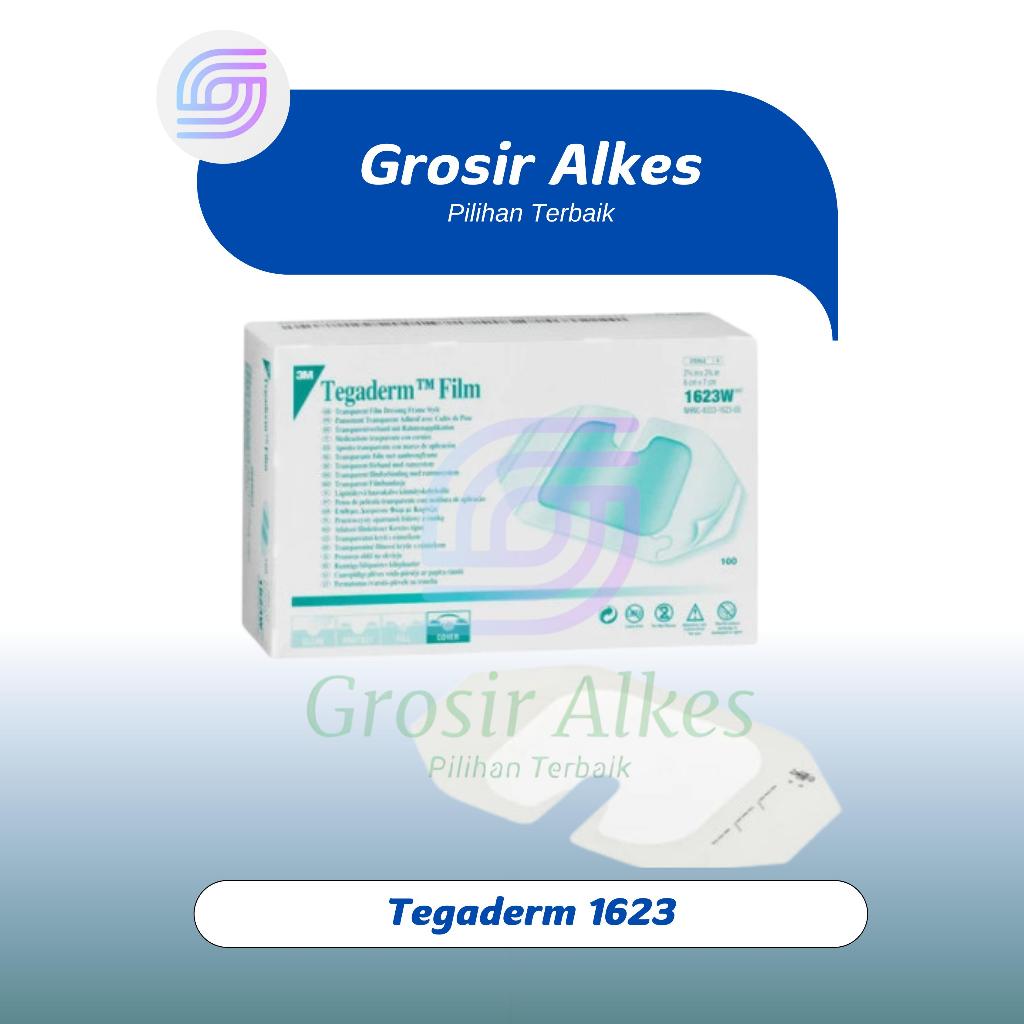 Jual 3M Tegaderm Film 1623W 6cm x 7cm Plester Transparan Anti Air Infus ...