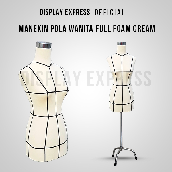Jual Manekin Draping / Patung POLA Wanita FULL FOAM Tusuk LURUS Warna ...