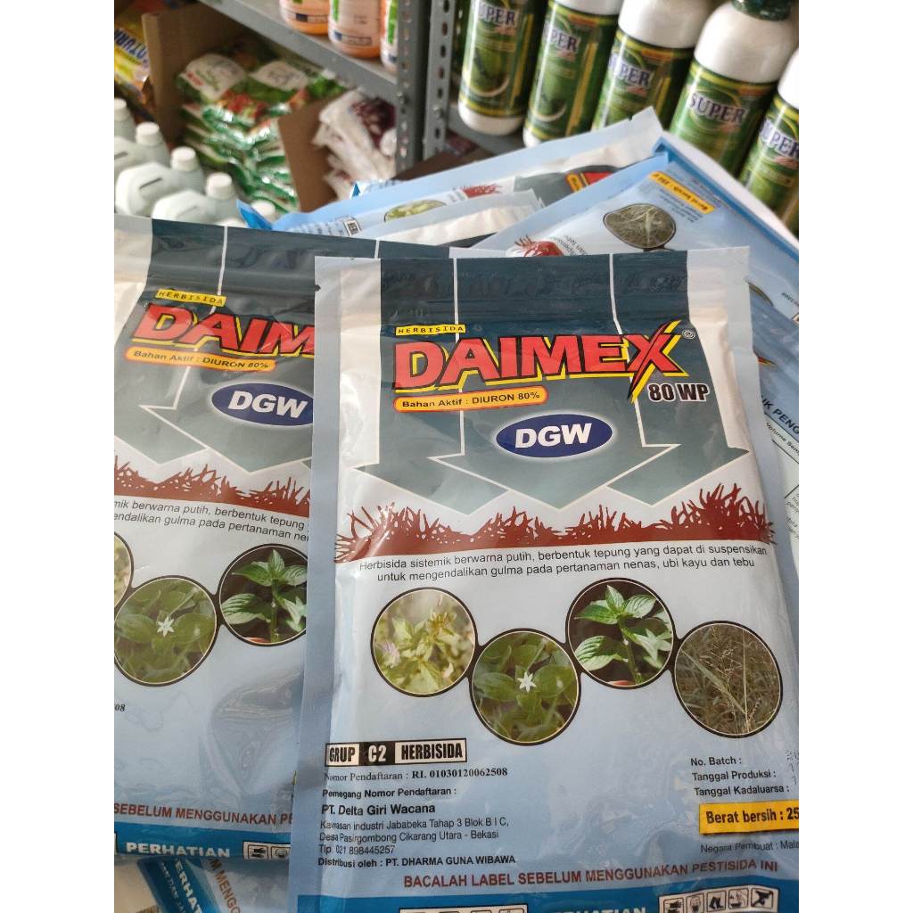 Jual Herbisida Daimex 80wp diuron 80% pembasmi rumput lulangan | Shopee ...