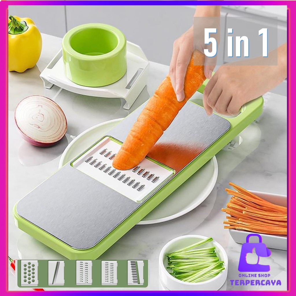 Jual OST Alat Parutan Sayur Buah Potong 5in1 Vegetable Cutter Pemotong ...