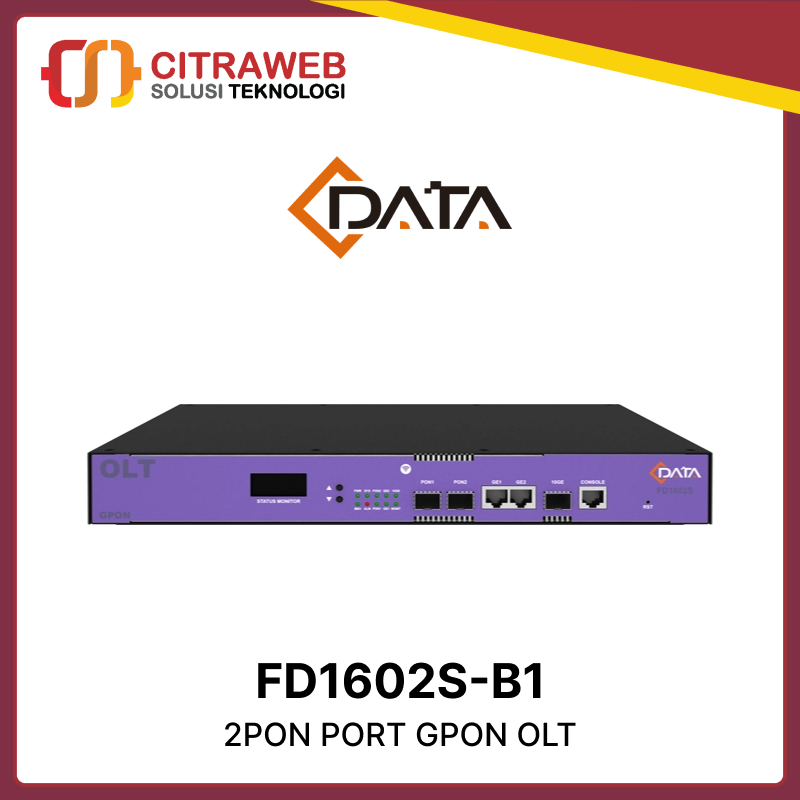 Jual C-DATA GPON OLT FD1602S-B1 2PON 2GE 1SFP+ cdata FD1602S uplink ...