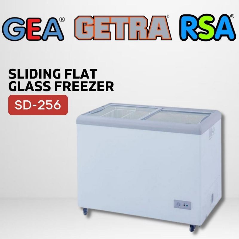 Jual GEA Freezer Sliding Flat Kaca Freezer Box Pembeku Makanan 265 ...