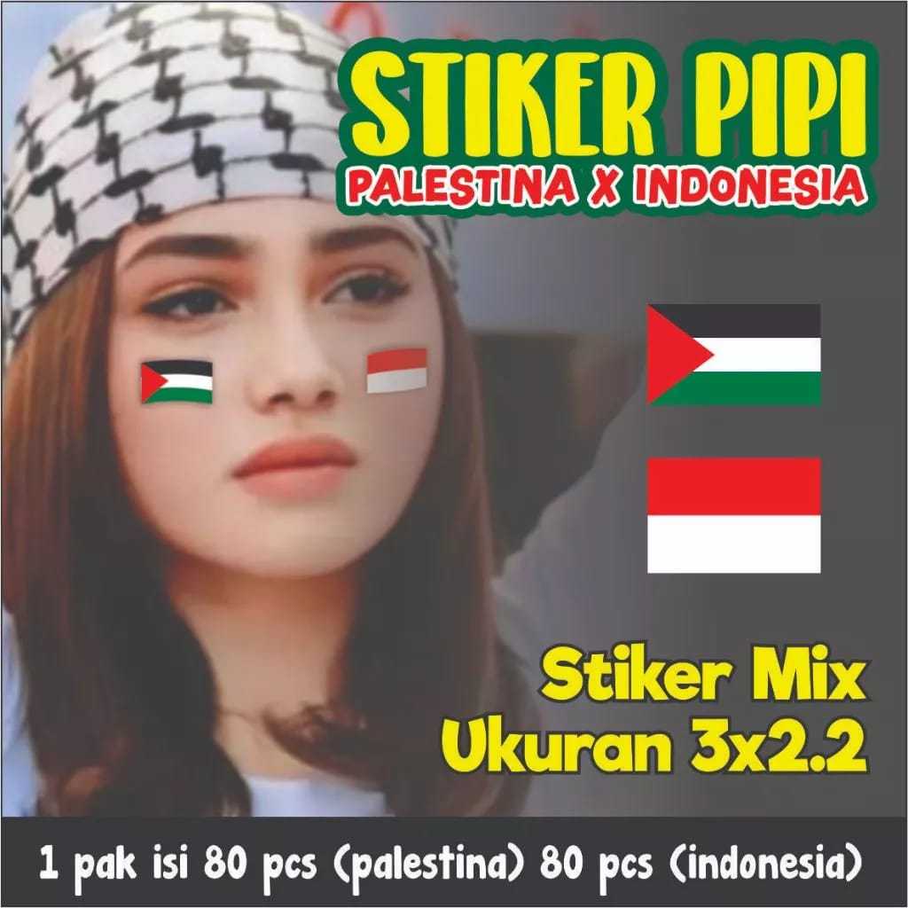 Jual STIKER STICKER PIPI TEMPEL BENDERA PALESTINA INDONESIA BELA ...