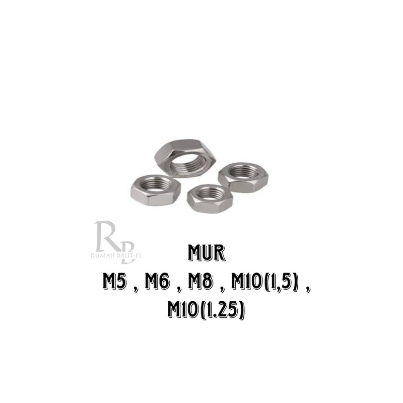 Jual MUR STAINLESS M5,M6,M8,M10(1.5) | Shopee Indonesia