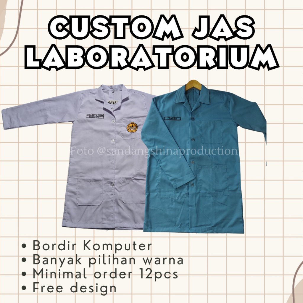 Jual JAS LABORATORIUM COSTUM MURAH DAN BERKUALITAS | Shopee Indonesia