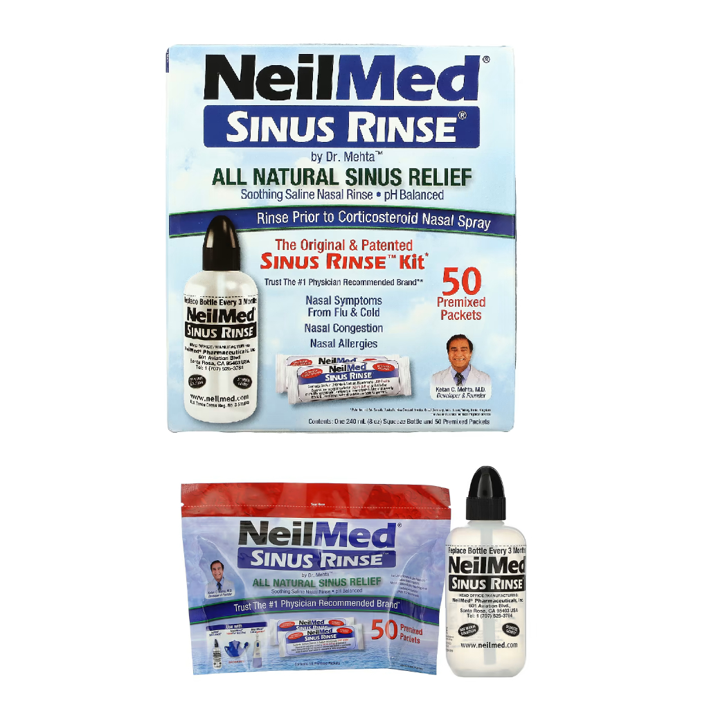 Jual NeilMed, The Original & Patented Sinus Rinse Kit, 50 Premixed ...