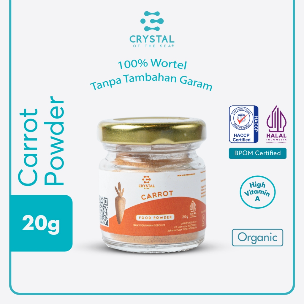 Jual Crystal Farm | Carrot Food Powder (20gr) (80gr)/ Bubuk Sayuran ...