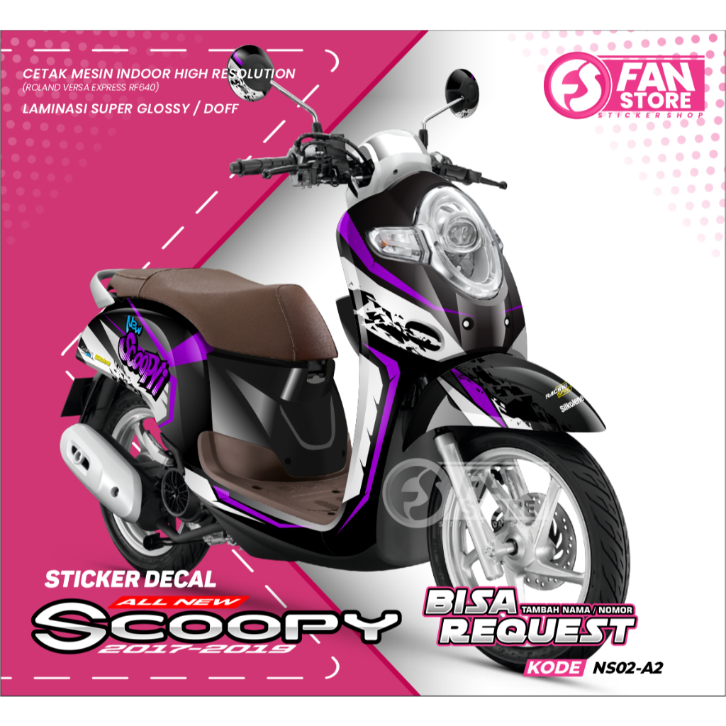 Jual Stiker Decal Scoopy New - Sticker Decal Honda Scoopy New Full Body ...
