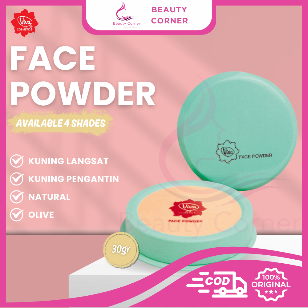 Jual VIVA Bedak Mini / Face Powder (Biru) - 30 gr | Shopee Indonesia