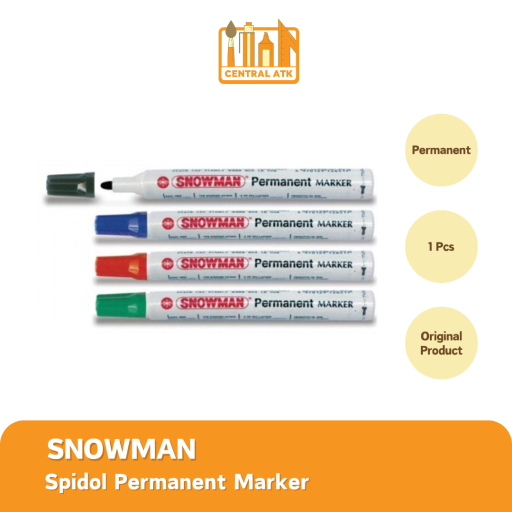 Jual SPIDOL SNOWMAN PERMANENT MARKER | Shopee Indonesia