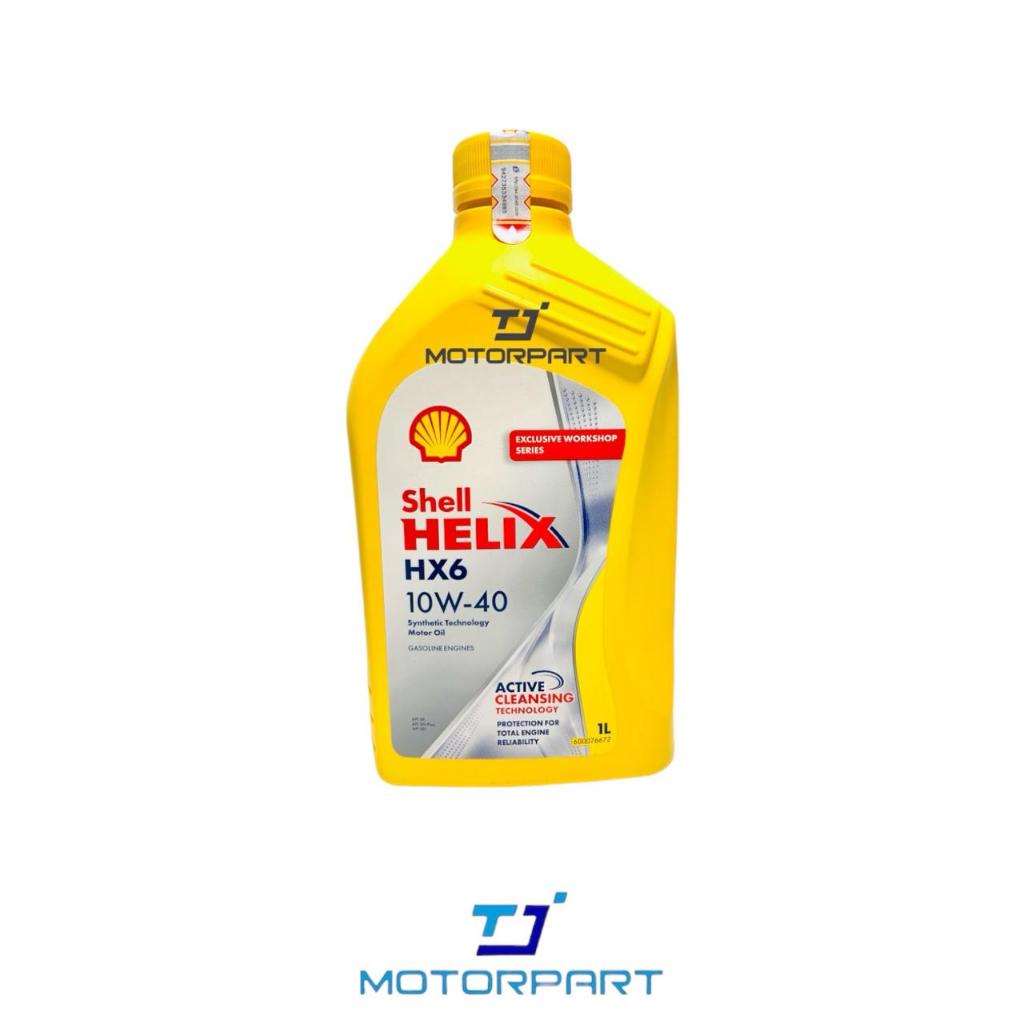 Jual Oli Shell Helix HX6 10W-40 4T 1 Liter 100% Original | Shopee Indonesia