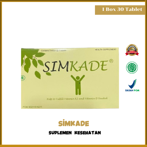 Jual Simkade Box 30 Tablet - Vitamin K2 + Vitamin D3 400 IU - Menjaga ...
