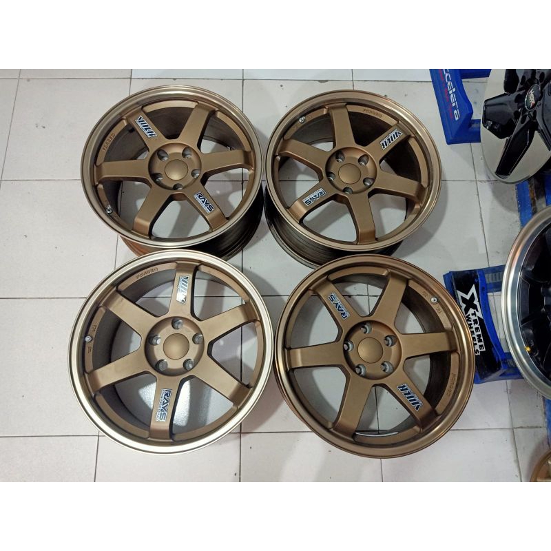 Jual Velg Racing Mobil Murah Pelek Volk Rays TE37 Ring 18 Lebar 8 Inch Hole 5 x 114,3 Offset 45 ...