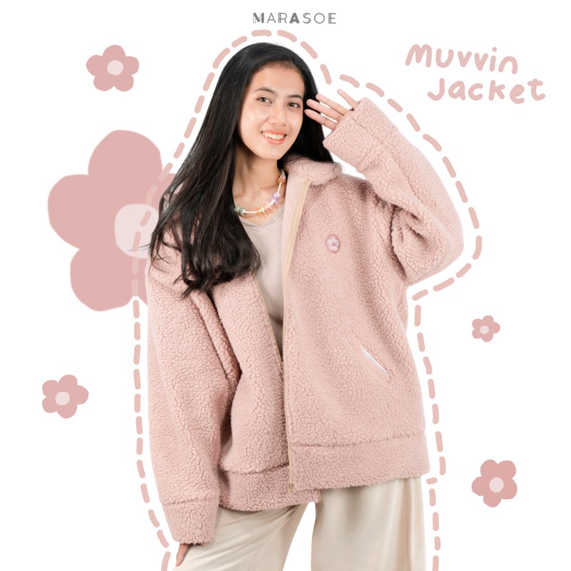 Jual [Marasoe] MUVVIN JACKET — Jaket Bulu Tebal Jaket Musim Dingin Jaket Sherpa Bulu Domba Jaket ...