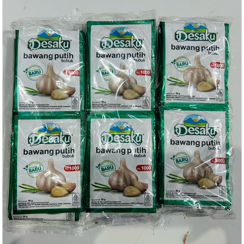 Jual Bawang Putih Bubuk Desaku 1 Renteng (12 Sachet) | Shopee Indonesia