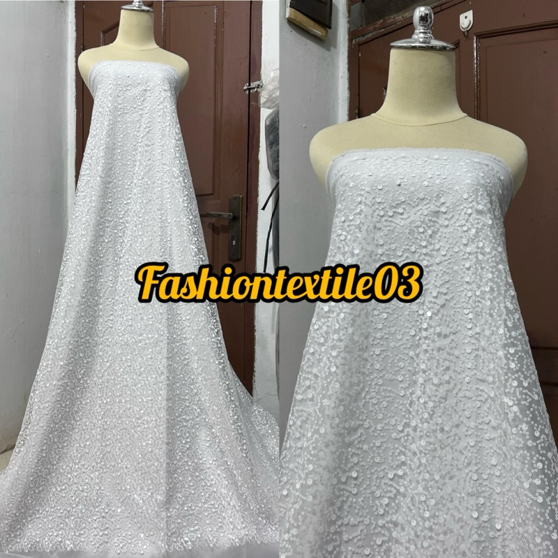Jual KAIN TILE FULL PAYET / TILE TULLE PAYET PREMIUM / BAHAN KEBAYA ...