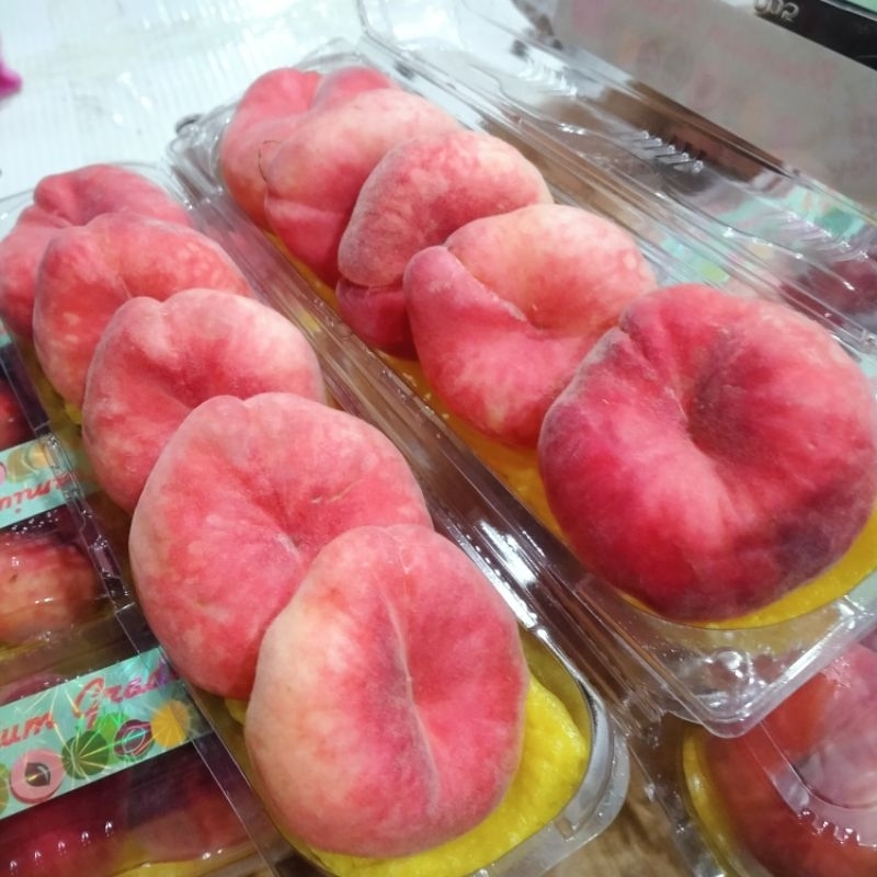 Jual BUAH PEACH DONAT MANIS IMPORT PACK | Shopee Indonesia