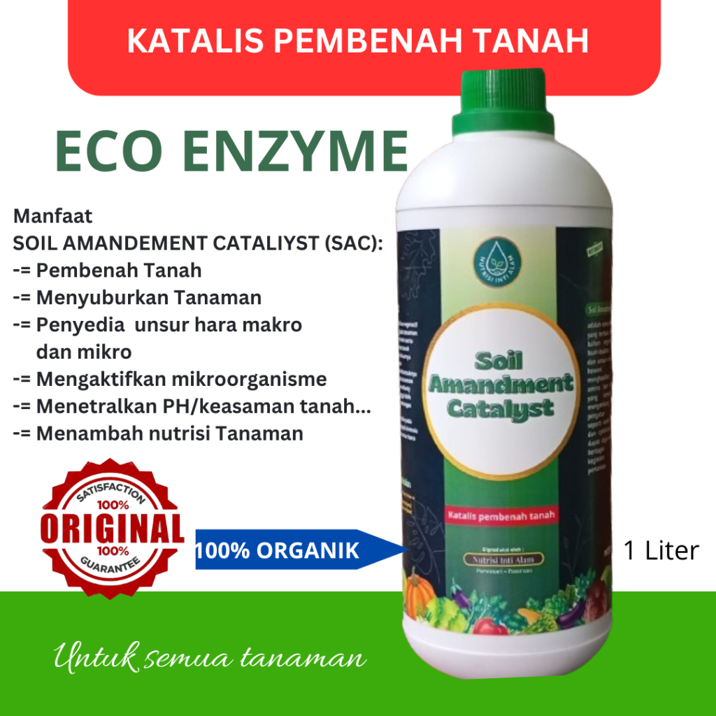 Jual Pupuk Organik Eco Enzyme Premium Pembenah Tanah Penyubur Tanaman 1 ...