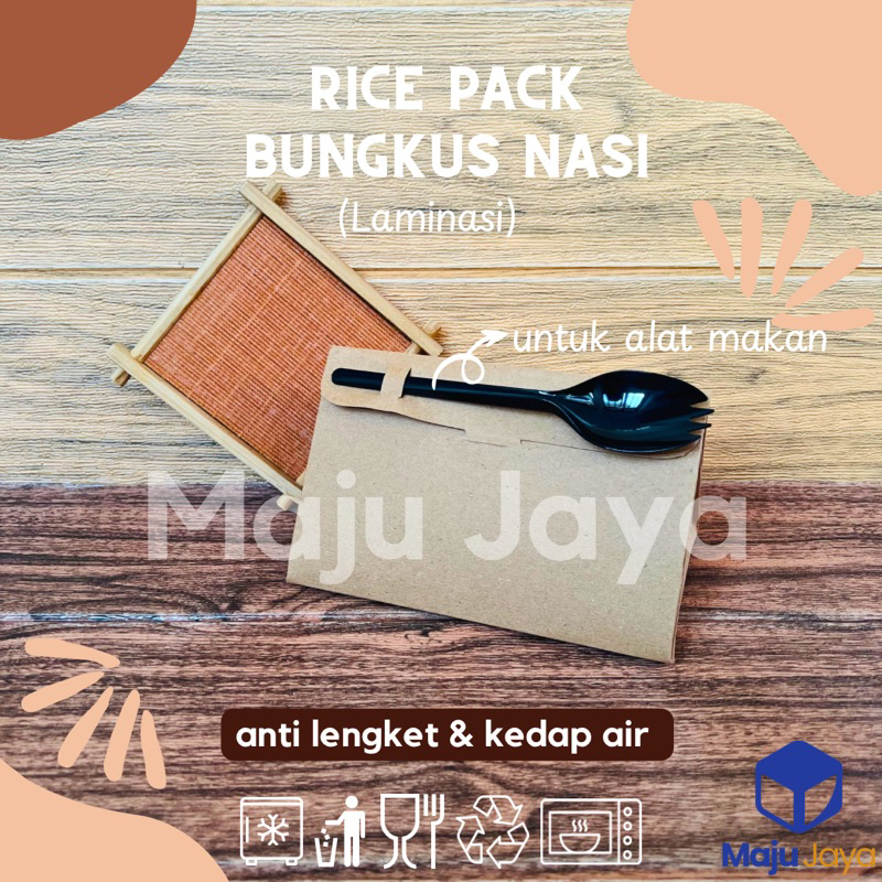 Jual Maju jaya Rice Pack Nasi Bungkus Laminasi / Rice Pack Bungkus Nasi ...